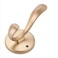 China GRH Zinc Alloy Double Wall Clothes Hook for Bathroom Bedroom Living Room 2 Pack for sale