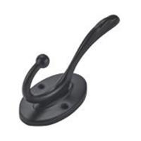 China GRH Freestanding Metal Wardrobe Hook Rack Black Adjustable 60cm for sale
