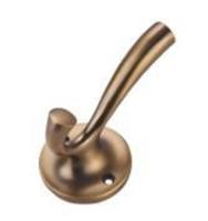 China Modern Y-Shaped Solid Zinc Alloy Double Coat Hook for Hats Keys Bags Bedroom Wardrobe 2 Hooks for sale
