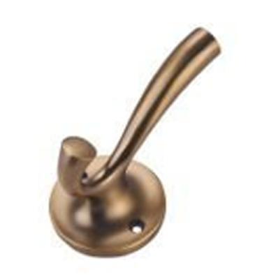China Modern Y-Shaped Solid Zinc Alloy Double Coat Hook for Hats Keys Bags Bedroom Wardrobe 2 Hooks for sale