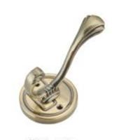 China Modern Y-Shaped Solid Zinc Alloy Double Coat Hook for Hats Keys Bags Bedroom Wardrobe 2 Hooks for sale