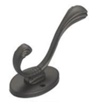 China Black Paint Hook Hanger Screws Wall Key Hanger Hotel Bathroom Wall Mounted Hook for sale