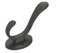 China Black Paint Hook Hanger Screws Wall Key Hanger Hotel Bathroom Wall Mounted Hook for sale