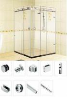 China Corner Mounted Metal Bathroom Accessories Set 4 Piece Chrome Plated Wall Mount Towel Bar Soap Dish Toothbrush Holder Toilet Paper Holder for sale