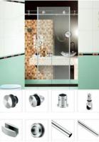China Metal Bathroom Accessories Set 4 Piece Chrome Plated Towel Bar Soap Dish Toothbrush Holder Toilet Paper Holder Wall Mounted for sale