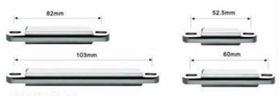China 304 316 Stainless Steel Glass Door Hardware Fittings Modern Design 4 Piece Set for sale