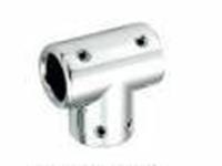 China Stainless Steel Bathroom Accessories Glass Door Fitting Tube Hanging Clamp Connector 304 for sale