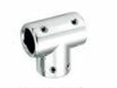 China Stainless Steel Bathroom Accessories Glass Door Fitting Tube Hanging Clamp Connector 304 for sale