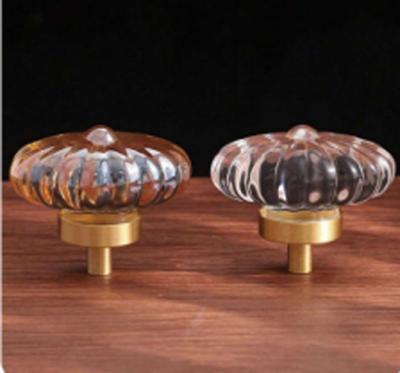 China Popular Style Multi Color Transparent Crystal Glass Luxury Furniture Cabinet Door Pull Round Diamond Drawer Knob for sale