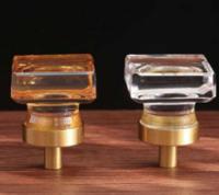 China Popular Style Multi Color Transparent Crystal Glass Luxury Furniture Cabinet Door Pull Round Diamond Drawer Knob for sale