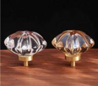 China Popular Style Multi Color Transparent Crystal Glass Luxury Furniture Cabinet Door Pull Round Diamond Drawer Knob for sale