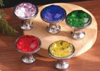 China Light Luxury Drawer Crystal Handle Bedside Cabinet Door Handle Crystal Pigeon Egg Porch Cabinet Door Handle for sale
