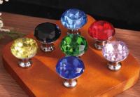 China Light Luxury Drawer Crystal Handle Bedside Cabinet Door Handle Crystal Pigeon Egg Porch Cabinet Door Handle for sale