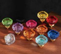 China Manual Tools Glass Fried Dough Twists Crystal Glass Diamond Cabinet Door Crystal Door Handle Single Hole for sale
