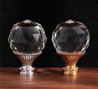 China Luxury High Quality Furniture Drawer Bedroom Crystal Glass Brass Cabinet Door Pulls Kitchen Handles Knobs for sale