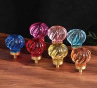 China GRH Cabinet Brass Handles Transparent Champagne Gold Crystal Handles Creative Bedroom Wardrobe Dressing Table Drawer Knobs for sale