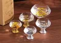 China Light Luxury Furniture Cabinet Drawer Crystal Handle Gold Clear Wardrobe Pull Knob for sale