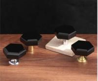 China Pumpkin Round Crystal Single Small Knob Cabinet Furniture Drawer Handle Kitchen Hardware Brass Handle for sale