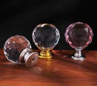China GRH Customized Moulded Brass Crystal Furniture Cabinet Pulls Knobs Wooden Drawer Handles China for sale