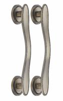 China Popular Zinc Chinese European-style Retro No-hole Black Self-tapping Screws Door Handel Dooroom Indoor Handle for sale