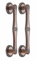 China Popular Zinc Chinese European-style Retro No-hole Black Self-tapping Screws Door Handel Dooroom Indoor Handle for sale