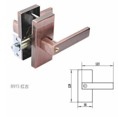 China Cost-Effective Modern Matte Zinc Alloy Door Lever Handle for Apartment & Hotel Interior Doors for sale