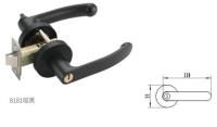 China Cost-Effective Modern Matte Zinc Alloy Door Lever Handle for Apartment & Hotel Interior Doors for sale