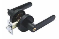 China Cost-Effective Modern Matte Zinc Alloy Door Lever Handle for Apartment & Hotel Interior Doors for sale