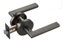 China Heavy Duty 3-Point Lock Privacy Aluminum Alloy Door Door Lever Handles With Lock Cylinder for Bedrooms Apartments Kitchens for sale
