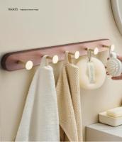 China Minimalist Metal Wall Hooks Self-Adhesive Waterproof Single Hook for Clothing 4.5cm Square and Round Design for sale