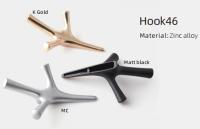 China GRH Modern Wholesale Furniture Cabinet Hook Kitchen Wardrobe Wholesale Hardware Hook Wall Mount Zinc Alloy Clothes Hook for sale
