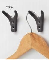 China Modern Y-shaped Simple Solid Zinc Alloy Coat Hook Key Hook Double Hook Door Hat Rack Bedroom Bathroom Wardrobe Furniture for sale