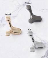 China Modern Y-shaped Simple Solid Zinc Alloy Coat Hook Key Hook Double Hook Door Hat Rack Bedroom Bathroom Wardrobe Furniture for sale