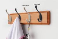 China Black Modern Simple Coat Hooks Wall Mounted Funny Black Metal Wall Hook Kids Room Black Metal Wall Hook Kids for sale