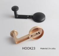China Black Modern Simple Coat Hooks Wall Mounted Funny Black Metal Wall Hook Kids Room Black Metal Wall Hook Kids for sale