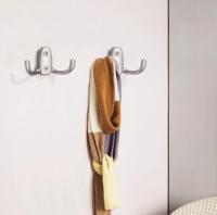 China GRH Wholesale Zinc Alloy Coat Hook for Door & Wall Mount Wardrobe Independent Hook Self-tapping Screws Detachable Design for sale