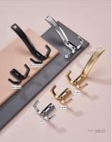 China GRH Wholesale Zinc Alloy Coat Hook for Door & Wall Mount Wardrobe Independent Hook Self-tapping Screws Detachable Design for sale