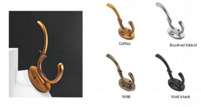 China Modern Zinc Alloy Black Eco-Friendly Flexible Design Wall Hooks & Clothes Hangers with Storage for Living Room Bathroom Entrance for sale