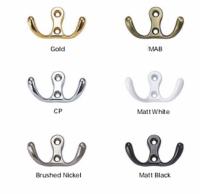 China GRH Pearl Grey Nordic Decorative Wall Mounted Grey Zinc Alloy Kitchen Clothes Wall Coat Hook for sale