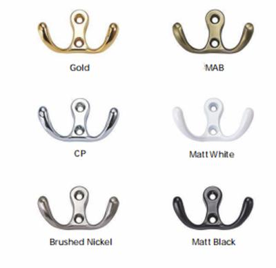 China GRH Pearl Grey Nordic Decorative Wall Mounted Grey Zinc Alloy Kitchen Clothes Wall Coat Hook for sale