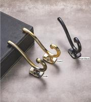 China GRH Pearl Grey Nordic Decorative Wall Mounted Grey Zinc Alloy Kitchen Clothes Wall Coat Hook for sale