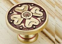 China Single Hole Round Cabinet Drawer Pulls American Chinese Cabinet Wardrobe Door Handles for sale