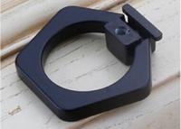 China Cabinet Wardrobe Hardware Pull Handles , Black Color Furniture Handles for sale