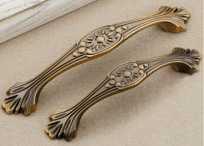 China European Bronze Antique Dresser Drawer Pulls 96mm Hole Center for Shoe Cabinet for sale