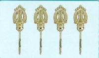 China Gold Coffin Hardware Metal Screws 50mm Load Bearing for Funeral Products for sale