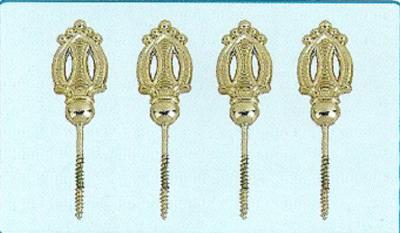 China Gold Coffin Hardware Metal Screws 50mm Load Bearing for Funeral Products for sale