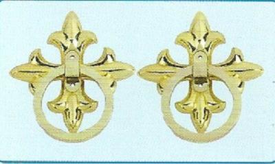 China Modern Style Funeral Coffin Accessories Gold Flower Plastic Decoration 30cm for sale