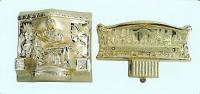 China Decoration Golden Funeral Accessories Coffin Corner Plastic Movable Corner for sale