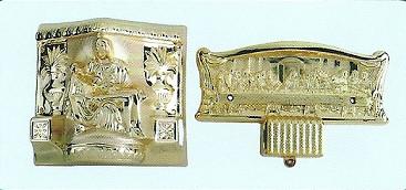China Decoration Golden Funeral Accessories Coffin Corner Plastic Movable Corner for sale