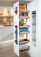 China Tall Larder Pull Out Cupboard 4-6 Shelf Soft Stop Kitchen Storage 300-450mm Cabinet for sale